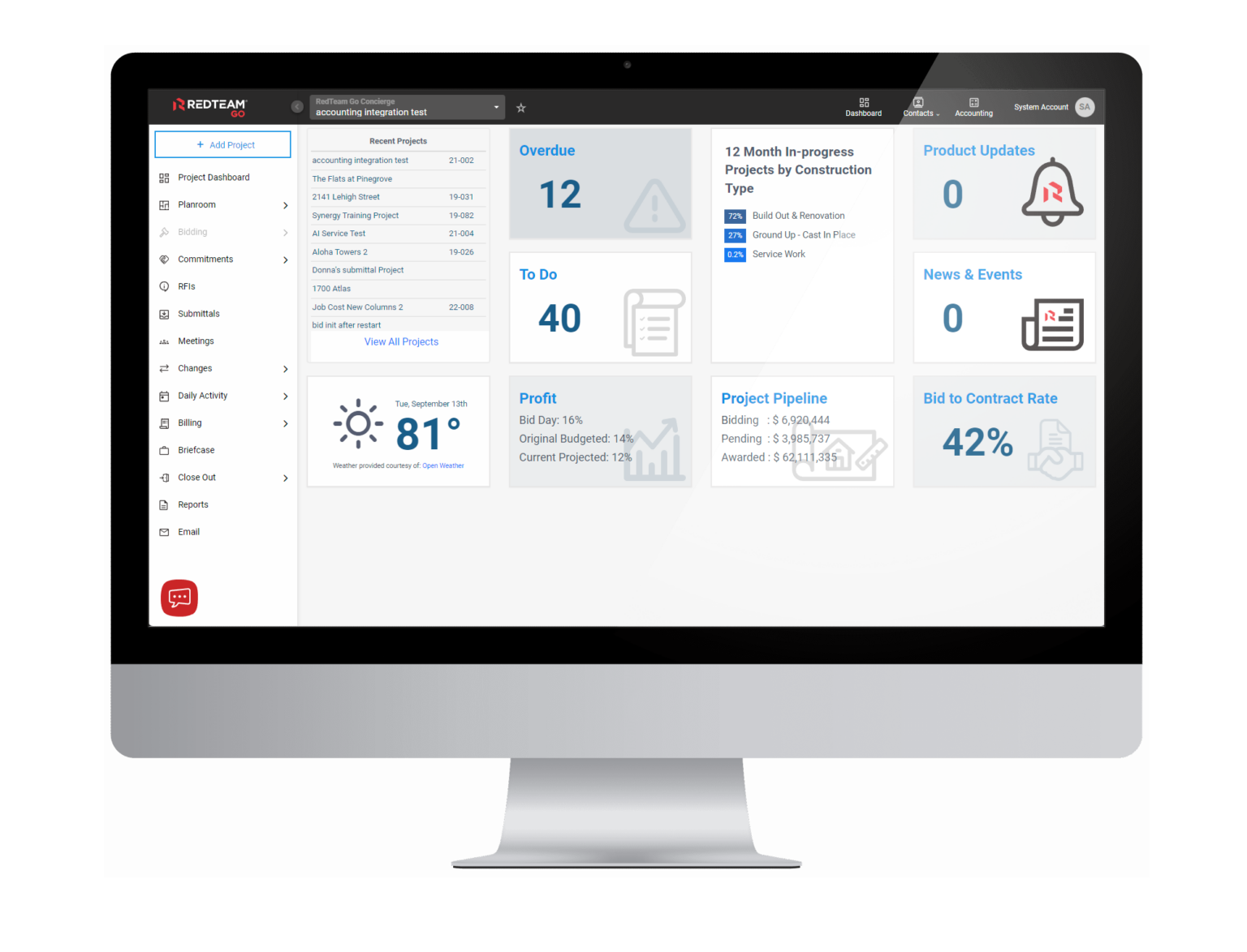 Construction Project Management Software | RedTeam Go